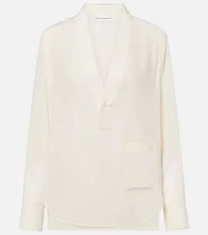 Victoria Beckham Silk Blouse - White