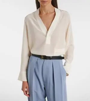 Victoria Beckham Silk Blouse - White