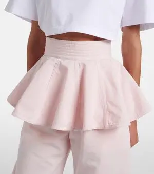 Alaïa Peplum Denim Belt - Pink