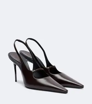 Alaïa Slingback Pumps - Brown