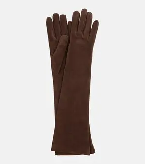 Brunello Cucinelli Suede Gloves - Brown