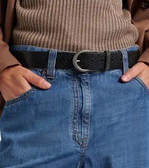 Brunello Cucinelli Monili Leather Belt