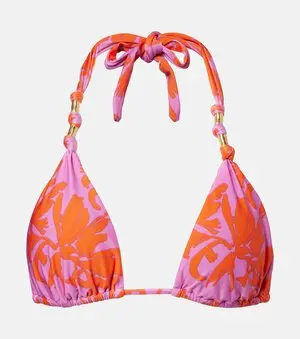 VIX PAULA HERMANNY Printed Bikini Top - Pink