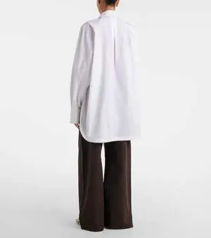 Sportmax Siamese Wide-leg Jeans In Chocolate