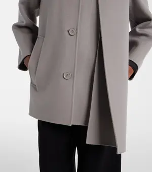 Max Mara Wool Coat With Detachable Scarf