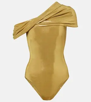 Norma Kamali Lamé Bodysuit - Gold
