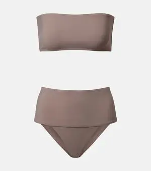 Alaïa Jersey Two-piece Bikini - Grey