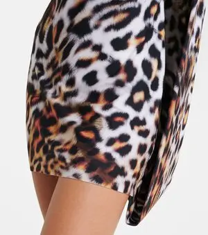 Norma Kamali Printed Jersey Minidress