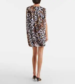 Norma Kamali Printed Jersey Minidress