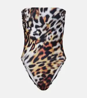 Norma Kamali Bishop Printed Swimsuit - Multicoloured