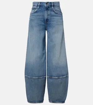 AGOLDE Lantern Barrel-leg Jeans - Blue