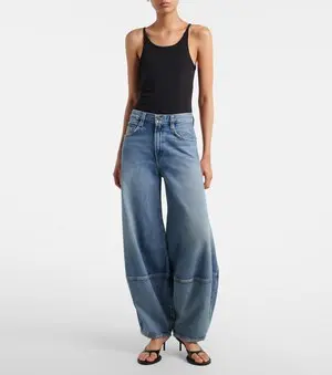 AGOLDE Lantern Barrel-leg Jeans - Blue