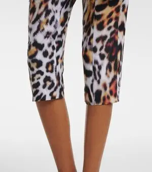 Norma Kamali Printed Capri Pants