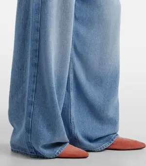 AGOLDE Shaw Wide-leg Jeans In Script - Blue