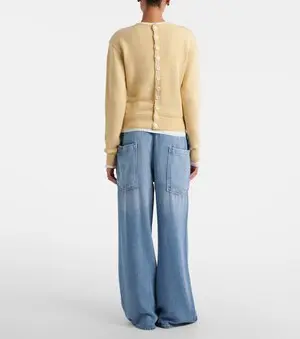 AGOLDE Shaw Wide-leg Jeans In Script - Blue