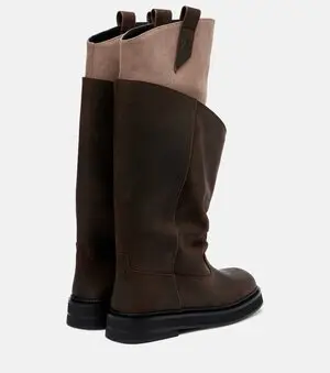 Attico Robin Passeggiata Leather Combat Boots