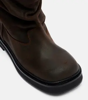 Attico Robin Passeggiata Leather Boots - Brown