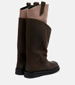 Attico Robin Passeggiata Leather Boots - Brown