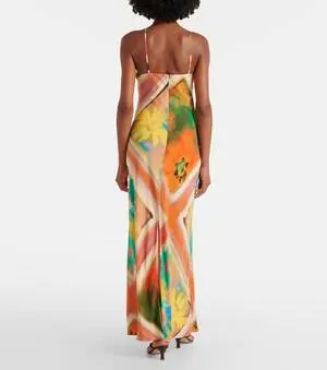 Staud Cubism Floral Maxi Dress - Multicoloured