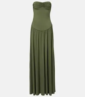 BANANHOT Erin Gathered Maxi Dress