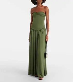 BANANHOT Erin Gathered Maxi Dress