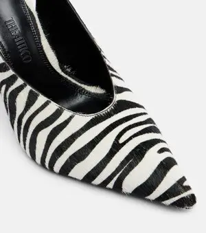 Attico Calf Hair Pumps - White