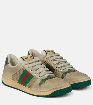 Gucci Screener Leather Sneakers - Multicoloured
