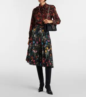 Gucci Savoy Horsebit Gg Canvas Knee-high Boots - Black