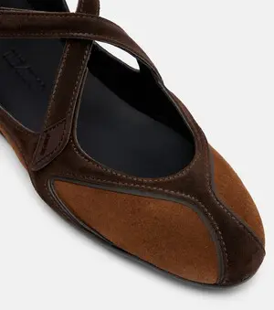 Attico Floor 01 Suede Ballet Flats - Brown