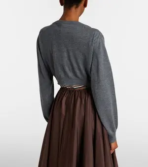 Prada Cropped Cashmere Cardigan