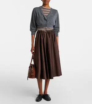 Prada Cropped Cashmere Cardigan