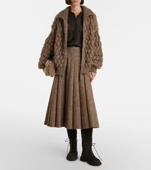 Brunello Cucinelli Monili Suede Lace-up Boots