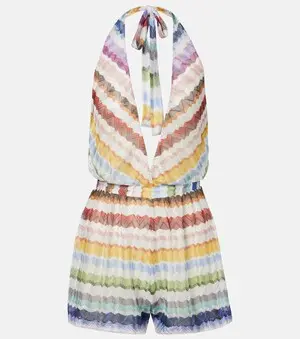 Missoni Zigzag Halterneck Romper - Multicoloured