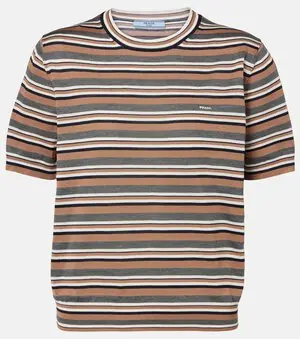 Prada Striped T-shirts For Women