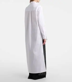 Alaïa Asymmetrical Cotton Poplin Shirt