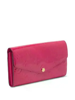 LOUIS VUITTON Sarah Monogram Rose Pop Vernis Wallet