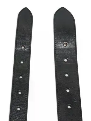 Alexander McQueen Double Buckle Leather Belt
