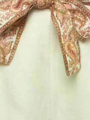 Zimmermann Brighton Paisley-print Linen Mini Shorts