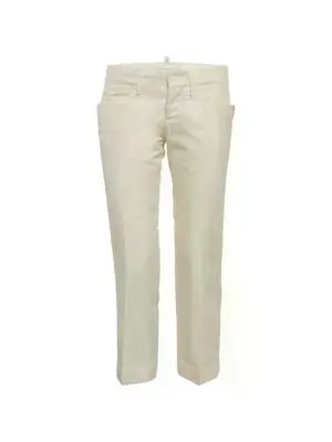 Dsquared2 Cream Tailored Cropped Trousers - Neutrals