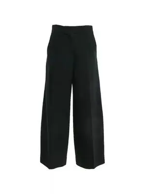 Sonia Rykiel Paris Crepe Wide-leg Trousers - Black