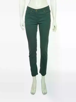 Saint Laurent Mid-rise Slim-fit Jeans - Green