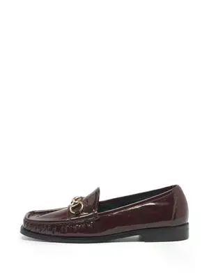 Gucci Jordaan Horsebit Loafers - Brown