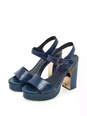 Tory Burch Martine Croc-embossed Platform Sandals