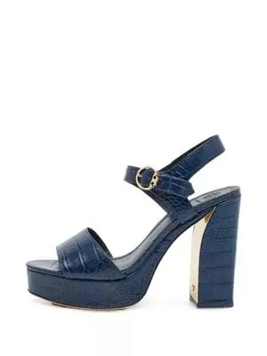 Tory Burch Martine Croc-embossed Platform Sandals