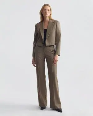 NILI LOTAN Swan Cropped Blazer