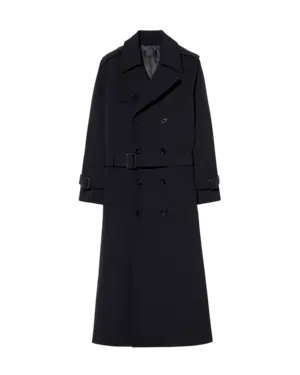 NILI LOTAN Marin Trench Coat - Black