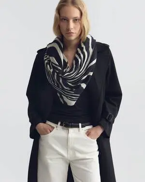 NILI LOTAN Zebra Scarf