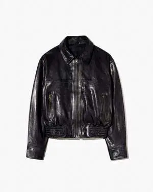 NILI LOTAN Aime Leather Bomber Jacket