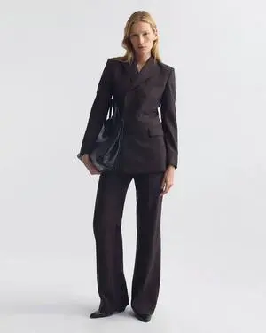 NILI LOTAN Double-breasted Wool Jacket