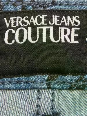 Versace Logo Print Skinny Jeans